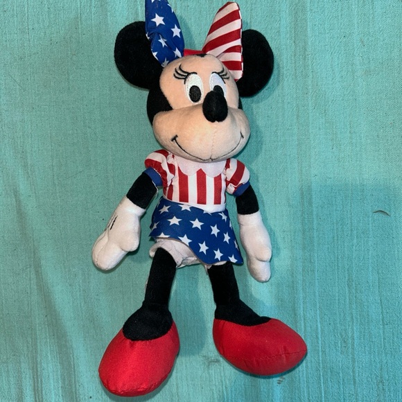 Disney | Toys | Patriotic Minnie Mouse Plush Toy | Poshmark